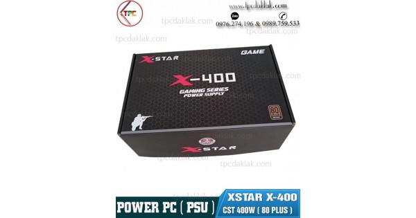 Nguồn máy vi tính bàn ( PSU ) Xstar X-400 Công Suất Thực 400W 85Plus| Xstar X400 400W - 8PIN CPU ...