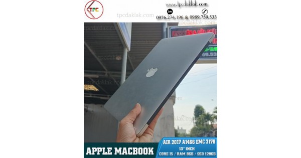 Macbook Air 2017 13 inch A1466 EMC 3178 |Core™ i5 (5350U) 1.8GHz 2 Cores 4 Threads , Ram 8GB ...