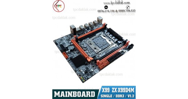 Mainboard OEM X99 Đơn ( Single ) DDR4 - ZX-X99D4M / M-ATX / Intel Socket LGA 2011 V3 / 4 Khe Cắm ...